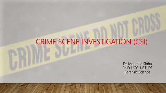 Crime Scene Management: First Responding Officer | PPTX | First Aid ...