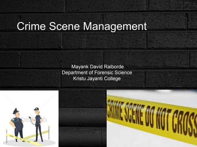 Crime scene management | PDF