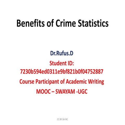 Crime statistics | PPTX