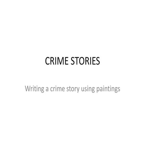 Crime stories | PPT