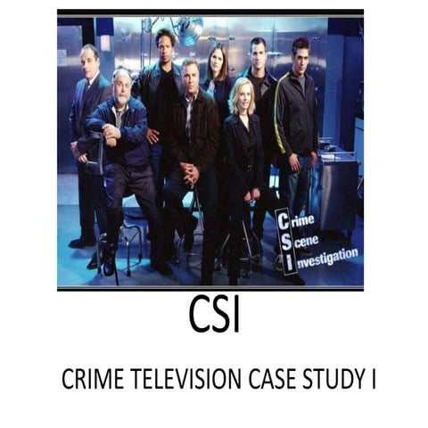 Crime television case study i | PPT