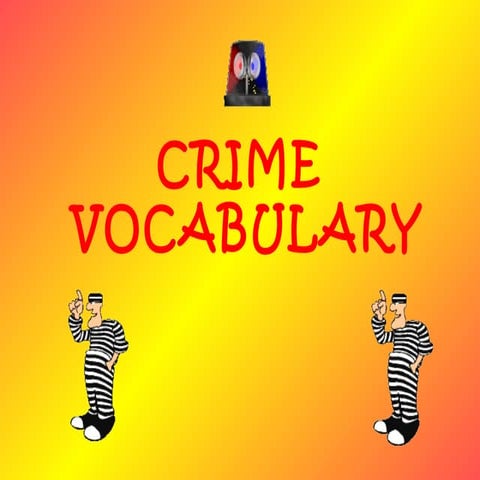 Crime vocabulary | PPT