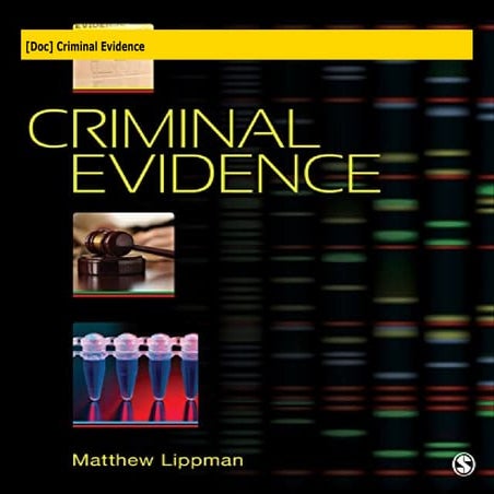 Read Criminal Evidence | PDF