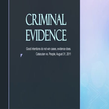 JURISPRUDENCE_Criminal-Evidence-introduction.pptx