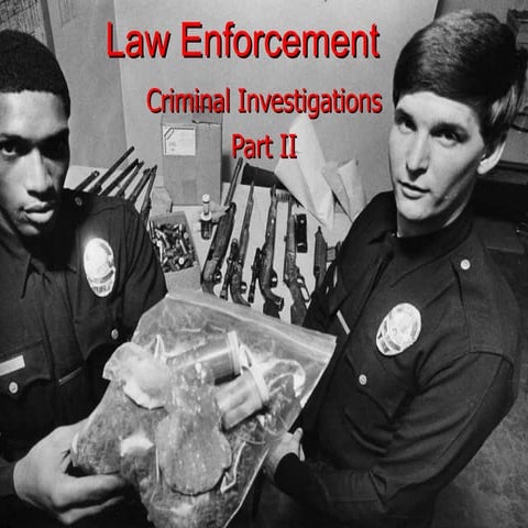 Criminal Investigations Part Two | PPT