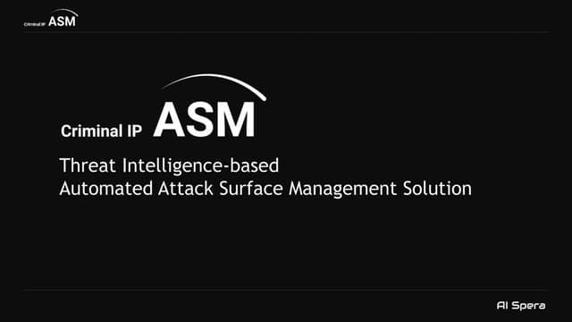 Criminal Ip Asm Threat Intelligence Based Automated Attack Surface