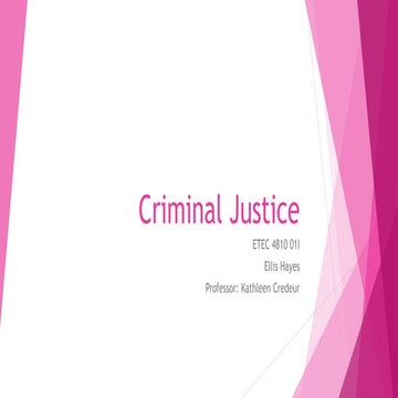 Criminal justice | PPT