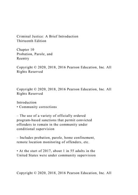 Parole: Definition, Objectives, Conditions and Social Implication | PPTX