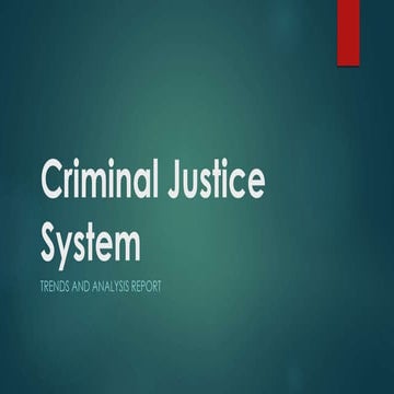 A Brief look at the US Criminal Justice System | PPT