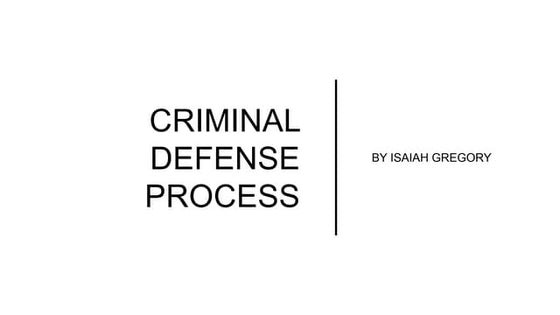 8 Main Stages Of Criminal Trial | PPTX | Law