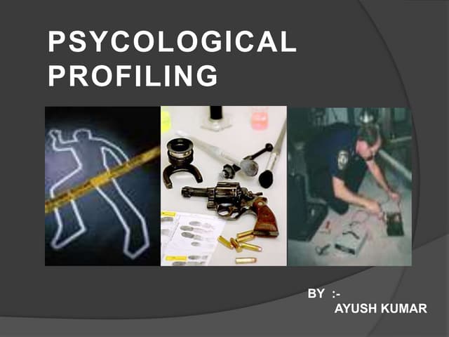 CRIMINAL PROFILING | PPTX