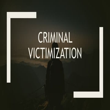 Victims of Crime | PPT