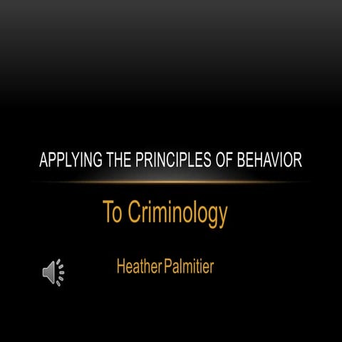 Criminology | PPTX