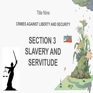 CRIMINAL LAW 2 REPORT BOOK 2 TITLE 9 CHAPTER 1 SECTION 3 | PPTX