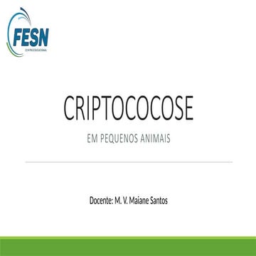 AULA SOBRE CRIPTOCOCOSE EM PEQUENOS ANIMAIS.pptx
