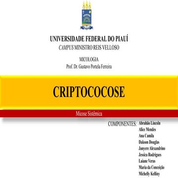 Criptococose patogenicidade | PPTX | Infectious Diseases | Diseases and Conditions