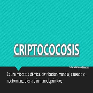 Criptococosis | PPTX
