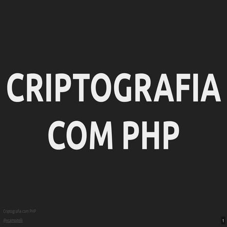 Criptografia com PHP | PDF