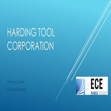 Harding Tool Corporation | PPT