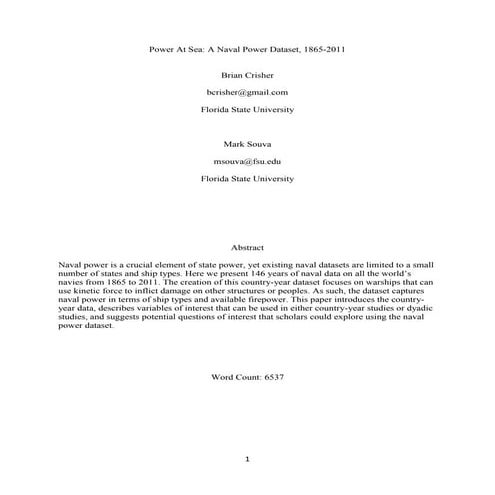 Crisher souva - power at sea v2.0 full | PDF