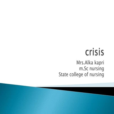 Crisis | PPTX