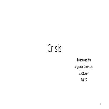 Crisis | PPTX