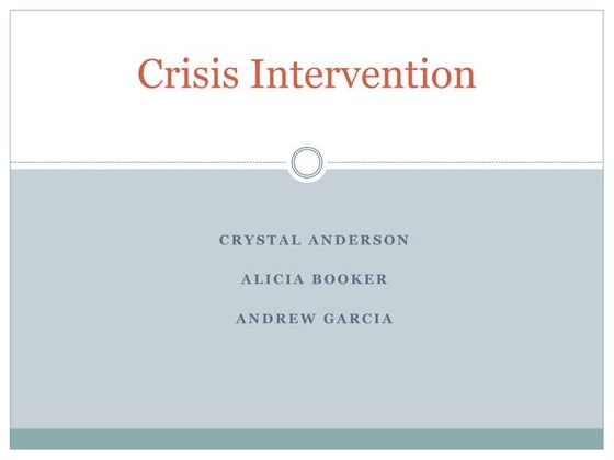 Crisis management | PPT