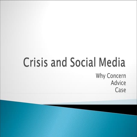 Crisis Communication And Social Media | PPT