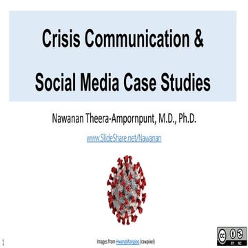 Crisis Communication and Social Media Case Studies (October 12, 2021) | PPT