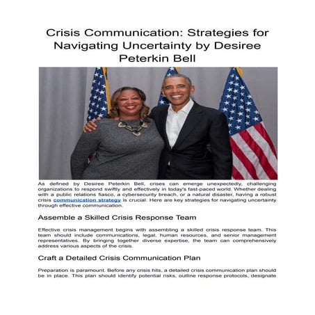 Crisis Communication_ Strategies for Navigating Uncertainty by Desiree ...