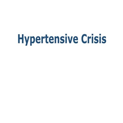 Crisis Hypertension - IMEC RSP SULAWESI 2019.ppt