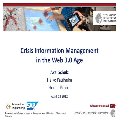 Crisis Information Management in the Web 3.0 Age | PDF
