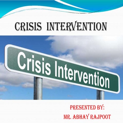 Crisis intervention | PPTX