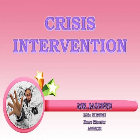 Crisis intervention | PPTX