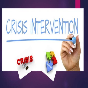 Crisis intervention | PPT