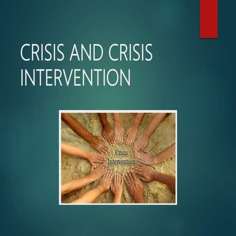 Crisis intervention | PPTX