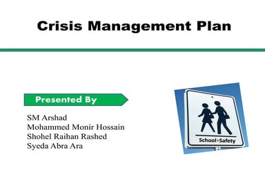 School Crisis Management Plan Template
