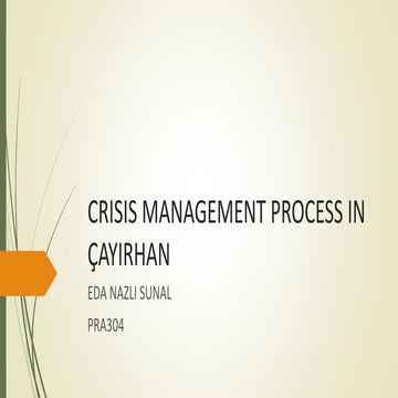 Crisis management process | PPTX