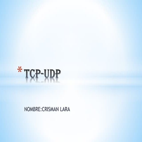 Crisman_tcp_UDP | PPTX