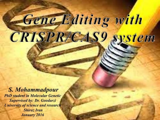 Crispr Cas9 Ppt 1 Pptx