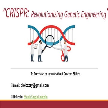 "Exploring CRISPR-Cas9: Revolutionizing Gene Editing and Biotechnology ...