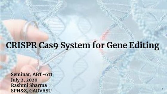 CRISPR CAS9 technique | PPT