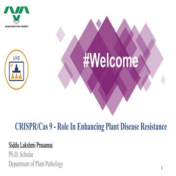 CRISPR Cas 9 role in plant disease management.pdf | Programming ...