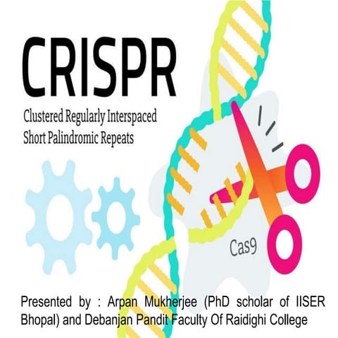 CRISPR-CAS System: From Adaptive Immunity To Genome editing | PPTX