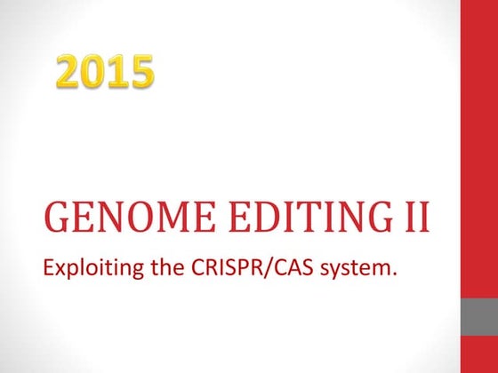 CRISPR-Cas system | PPTX