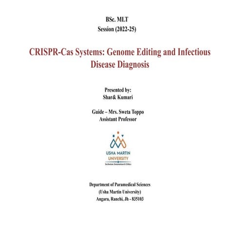 CRISPR_Cas Engineering powerpoint presentation | PPTX