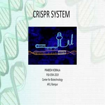 Crispr system | PPTX