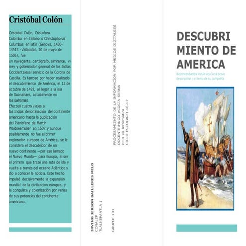 Los viajes de cristóbal colón | PPTX
