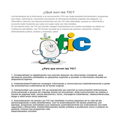 que son las tics? | PPTX