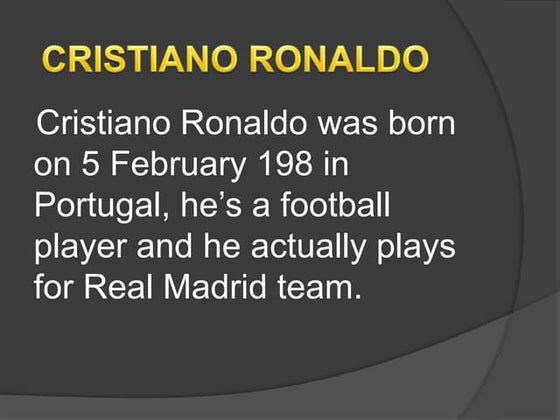 Cristiano ronaldo | PPT